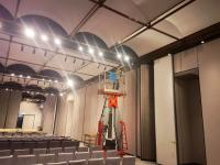 China Modern Banquet Hall Partition Wall Customizable 100mm Thickness Elegant Design Style for sale