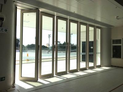China Wiighirshman 85mm Aluminum Frame Movable Glass Partition Walls for Office & Commercial Spaces for sale