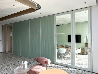 China Folding Office Room Separator with Fireproof Aluminum Alloy Frame - Customizable Partition Wall for Commercial Spaces for sale