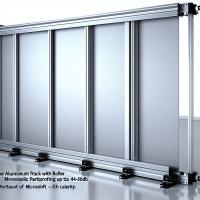 China Aluminum Track With Roller Movable Partition Wall Acoustic Soundproofing Up To 43-50dB and Acoustic Needs for sale