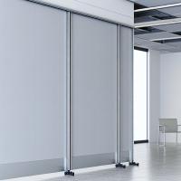 China Aluminum Track Moveable Wall Partition for Soundproofing Up To 43-50dB in Commercial Spaces for sale