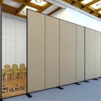China Banquet Halls Movable Partition Wall with MDF Surface and Up To 43-50dB Soundproofing for sale
