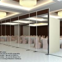 China Banquet Halls Movable Partition Wall with MDF Surface and Up To 43-50dB Soundproofing for sale