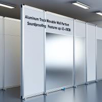 China Aluminum Track and Soundproofing Up To 43-50dB Moveable Wall Partition for Needs for sale