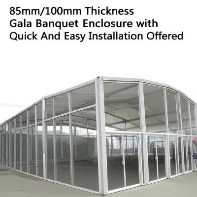 China 85mm/100mm Thickness Gala Banquet Enclosure with Quick And Easy Installation Offered for sale