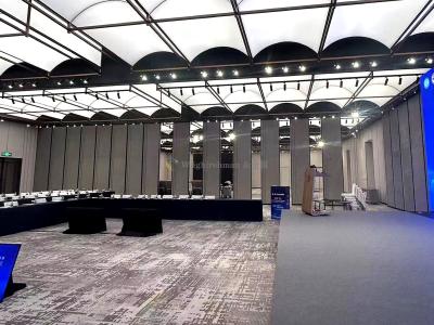 China Banquet Halls Movable Partition Wall with MDF Surface and Up To 43-50dB Soundproofing for sale