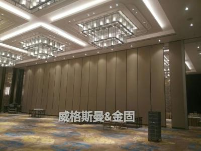 China Banquet Halls Movable Partition Wall Acoustic and Stacking for Customizable Room Configurations for sale