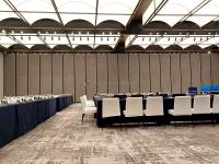 China Customizable Movable Hotel Partition Wall Aluminum Alloy Frame and Tempered Glass Panel for Hotels for sale