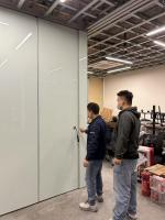 China Event Partition Panel with Aluminum Alloy Frame and Wood Veneer - Class A Fire Rated Soundproof Dividers in Custom Sizes for sale