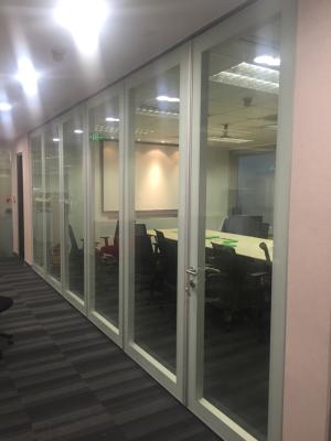 China Suitable For Office And Commercial Spaces Folding Office Room Separator With Aluminum Alloy Frame Offering Flexible And Space Management for sale