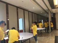 China Manual Operable Partition Wall Customized Size Perfect for Banquet Halls Providing Space Separation and Acoustic Control for sale