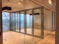 China Suitable For Office And Commercial Spaces Folding Office Room Separator Fireproof Acoustic Partition Panel Foldable And Easy for sale