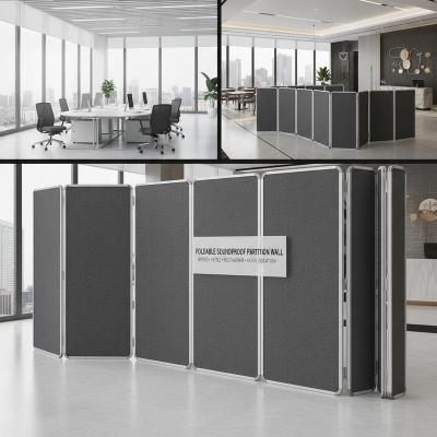 China Foldable Soundproof Partition Wall Perfect for Office Hotel Restaurant and Others Delivering Noise Isolation Performance for sale