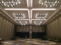 China Aluminum Alloy Frame And Tempered Glass Panel Hotel Partition Wall Customized Easy And Quick Installation Ideal For Modern Commercial Spaces for sale