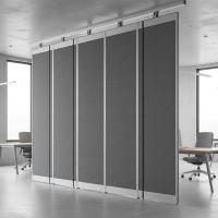 China Aluminum Frame And Soundproof Fabric Panel Dividing Partition Wall With Magnetic Or Mechanical Sealing System Providing Space Division Solutions for sale