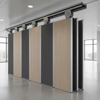 China Mechanical Sealing System Operable Partition Wall Featuring Aluminum Frame and Soundproof Fabric Panel with Durable Melamine Panel Surface for sale