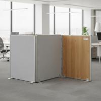 China Aluminum Frame And Soundproof Fabric Panel Dividing Partition Wall Panel Surface Or Wood Veneer Soundproof Panels For Office And Commercial for sale