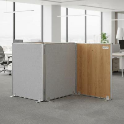 China Aluminum Frame And Soundproof Fabric Panel Dividing Partition Wall Panel Surface Or Wood Veneer Soundproof Panels For Office And Commercial for sale