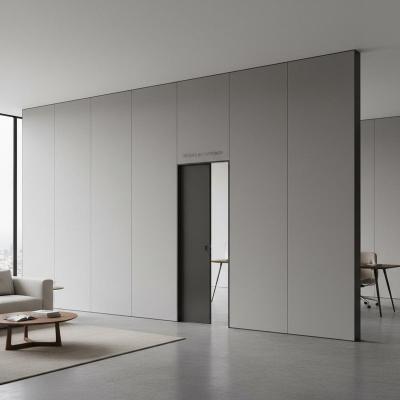 China Door Within Door Option Decided By Customer MDF Surface Moveable Wall Partition Offering and Stylish Room Separation Solutions for sale