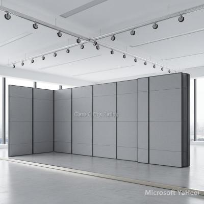 China Acoustic Movable Partition Wall Featuring Fire Rating Class A and Aluminum Track With Roller System for Flexible Space Management for sale