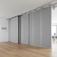 China Telescopic Sleeve Panel Moveable Wall Partition Featuring Aluminum Track With Roller System Offering And Space Separation Solutions for sale