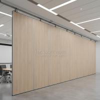 China MDF Surface Movable Partition Wall with 43-50dB Soundproofing and Aluminum Track Roller System for Class A Fire Rated Room Division for sale
