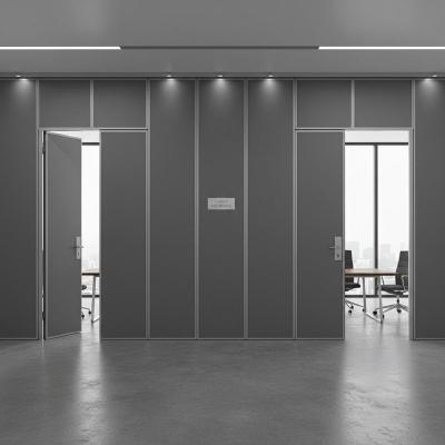 China Single Or Double Door Folding Partition Wall Offering Class A Fire Rating Designed for Conference Rooms and Space Division for sale