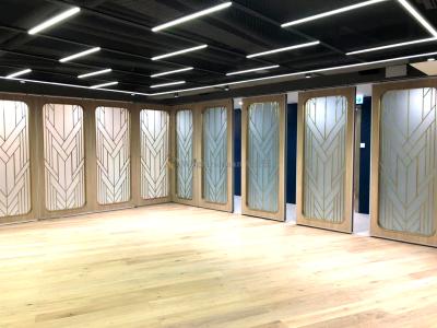 China Foldable sound blocking partition system ideal for temporary sound barriers and space division in busy commercial interiors for sale