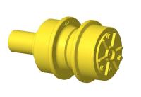 China Track Roller and Carrier Roller with Integrally Hardening Heat Treatment for -50°C Ultra-Low Temperature for sale
