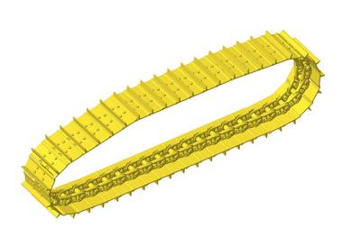 China Track Chain Assembly 90mm-350mm Pitch for Impact Resistant Construction Machinery for sale