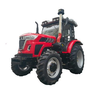 China Dongfeng Red Engine Wheeled Farm Tractor 100HP High Performance Low Price Agricultural Machinery for sale