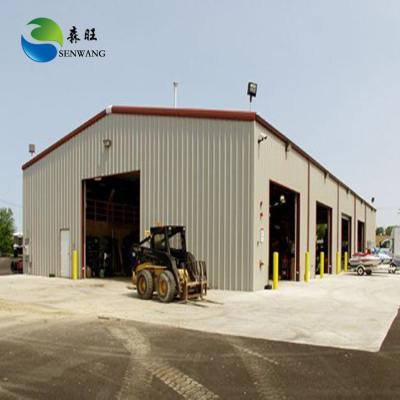 China Steel Structure Warehouse with Aluminum Alloy Windows and Sandwich Panel Roof for sale