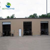 China steel structure car garage designed for commercial parking vehicle storage and repair workshops with customizable doors and windows for sale