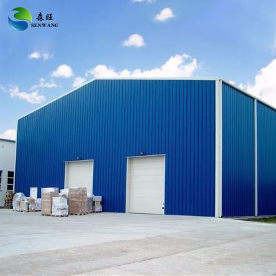 China Low Cost Industrial Spray Painted Metal Building Temporary Steel Structure Warehouse Garage for sale