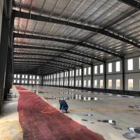 China Spacious Steel Structure Workshop Ideal for Manufacturing Engineering Warehouse and Construction Site Office Applications with Strong Steel Frame for sale
