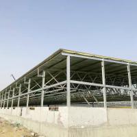 China low cost Prefabricated Steel Structure Cow Shed Farm goat house steel structure warehouse for sale