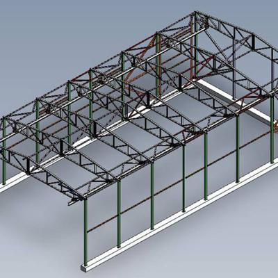 China Sandwich Panel Door Steel Production Workshop Designed to Support Live Load 0.5KNm2 Layout for Industrial Manufacturing for sale