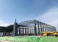 China Industrial Prefab Metal Workshop Building With Mmbrane Fabric / Heat Treated Frame for sale