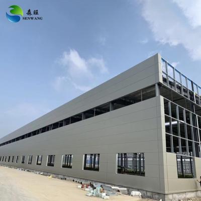 China Heat Treated Steel Structure Workshop With Bolt Connection / Corrugated Roof for sale