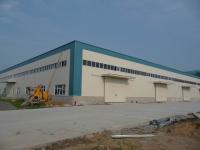 China Steel Structure Warehouse with Sandwich Panel Roofing and Galvanized Frame for sale