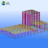 China Welded H Steel Frame Building , Office Steel Structure Building Construction for sale