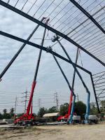China Hot Dipped Galvanized Purlin Steel Frame Warehouse Offering Steel Sheet Roof Cladding and Long Lasting Storage Facility for sale