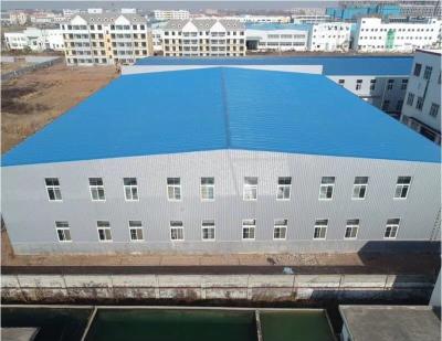 China Steel Structure Warehouse with PVC Window and Angle Bracing for sale