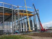 China Modular Design Q235B Q355B Steel Structure Hangar Carbon Steel Column Beam for sale