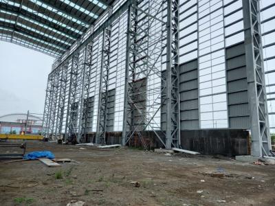 China Q355 Or Q235 Frame Warehouse Prefabricated Metal Workshops Factory for sale