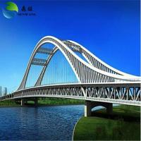 China Customized Steel Structure Bridge Wide Span Metal Pedestrian Bridge For Pile Foundation for sale