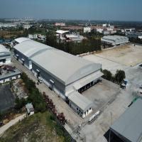 China Concrete Foundation Dry Prefabricated Steel Structure Warehouse Construction Pitched Roof for sale