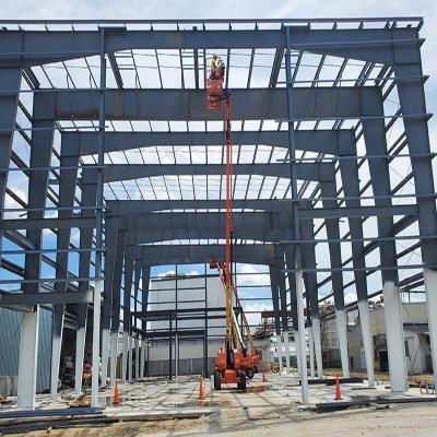 China Steel Frame Prefabricated Steel Components for Steel Structure Workshop Metal Type Steel Span 10-30 Meters for sale