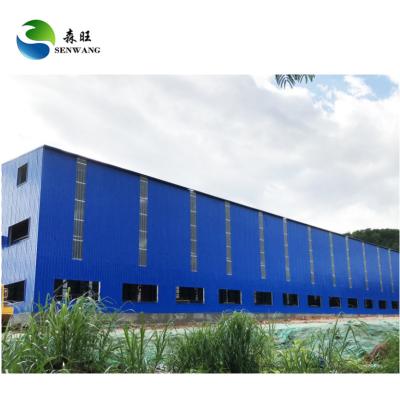 China Windproof Warehouse Prefabricated Buildings Galvanized Steel Frame Warehouse Construction for sale