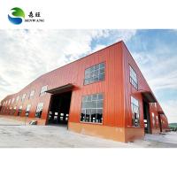 China High Performance Industrial Fireproof Rock Wool Sandwich Panels Steel Structure Factory Warehouse Building for sale